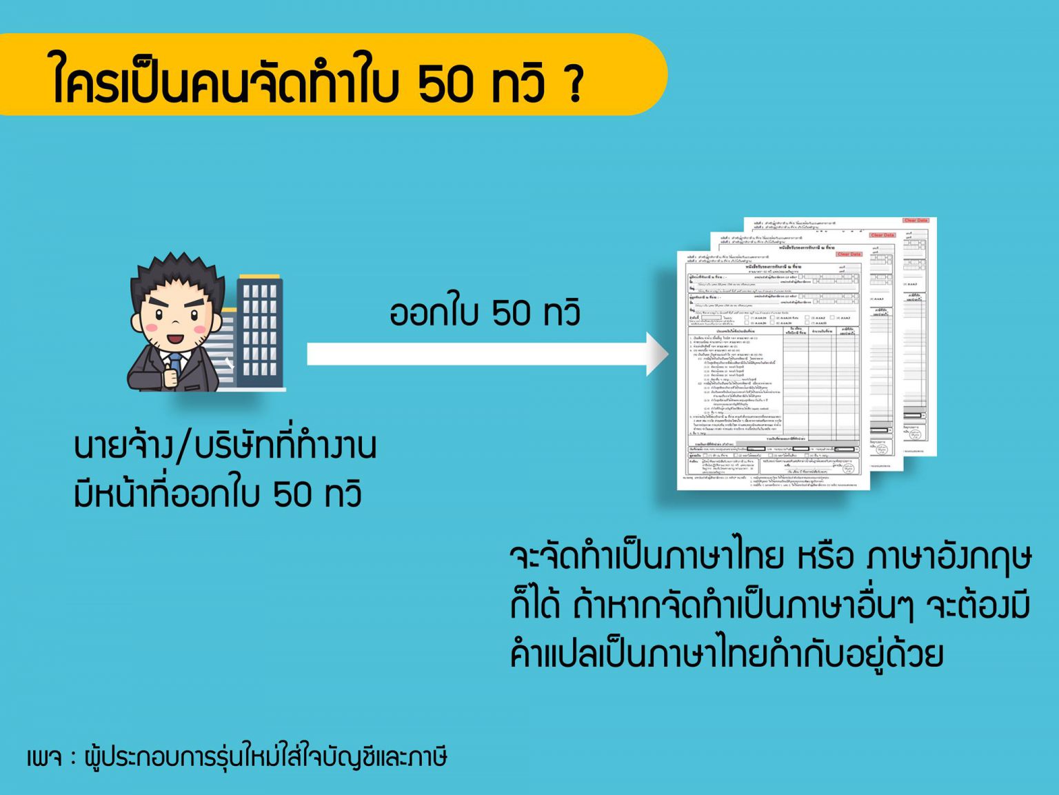 หนังสือรับรองการหักภาษีเงินได้ ณ ที่จ่าย (50 ทวิ) คืออะไร | KKN ...